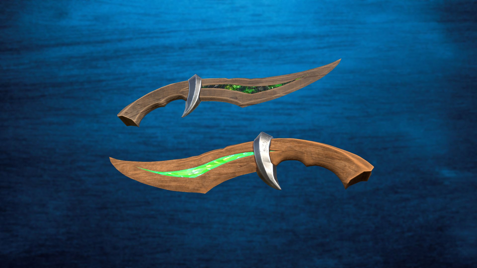 3D Model Stylized Fantasy Sword Dagger PBR Game Ready Low-poly 3D Model ...