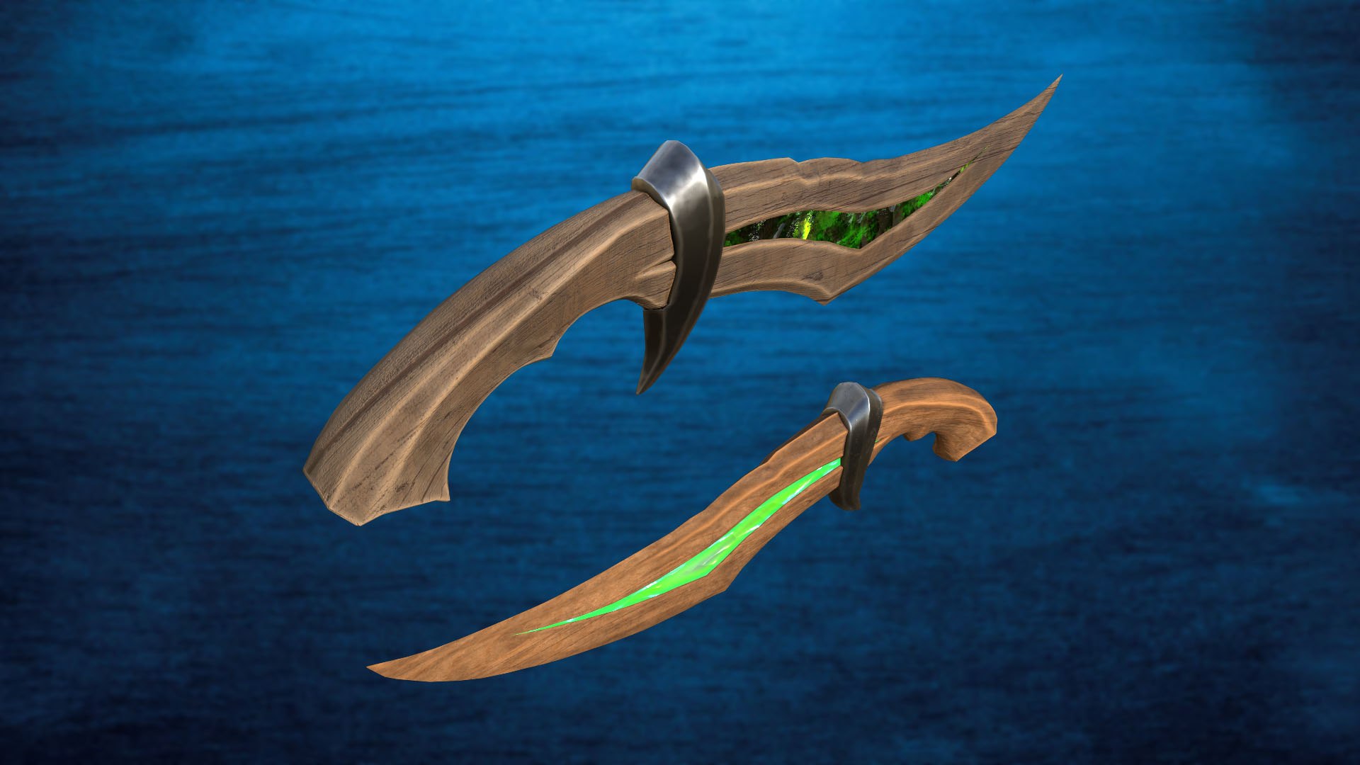 3D Model Stylized Fantasy Sword Dagger PBR Game Ready Low-poly 3D Model ...