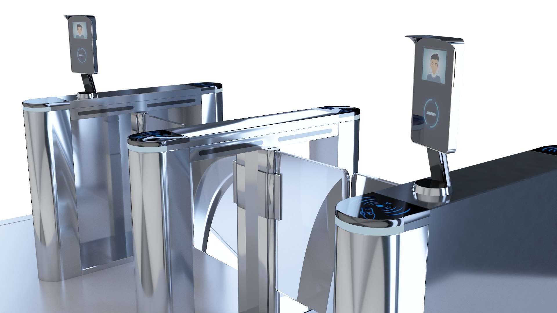 3D Gate?Intelligent Gate?Security Entrance model - TurboSquid 1735768