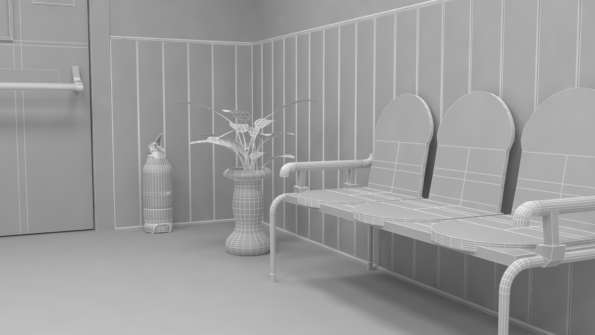 3D Model Prison Room Visit - TurboSquid 1564938