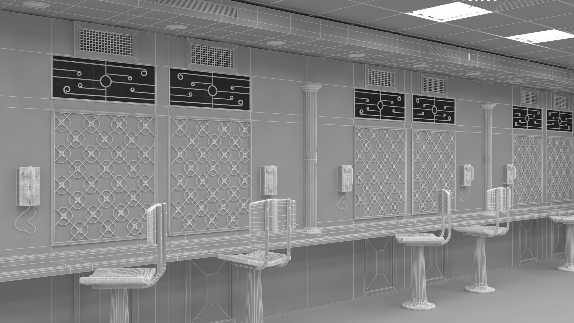 3D Model Prison Room Visit - TurboSquid 1564938