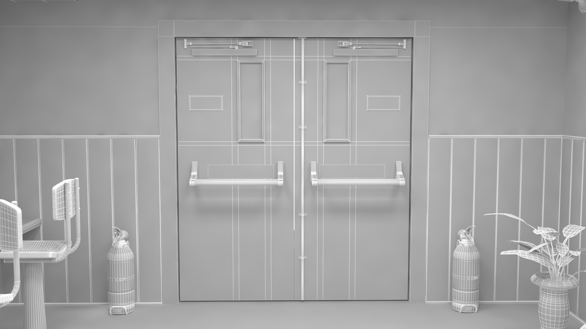 3D Model Prison Room Visit - TurboSquid 1564938