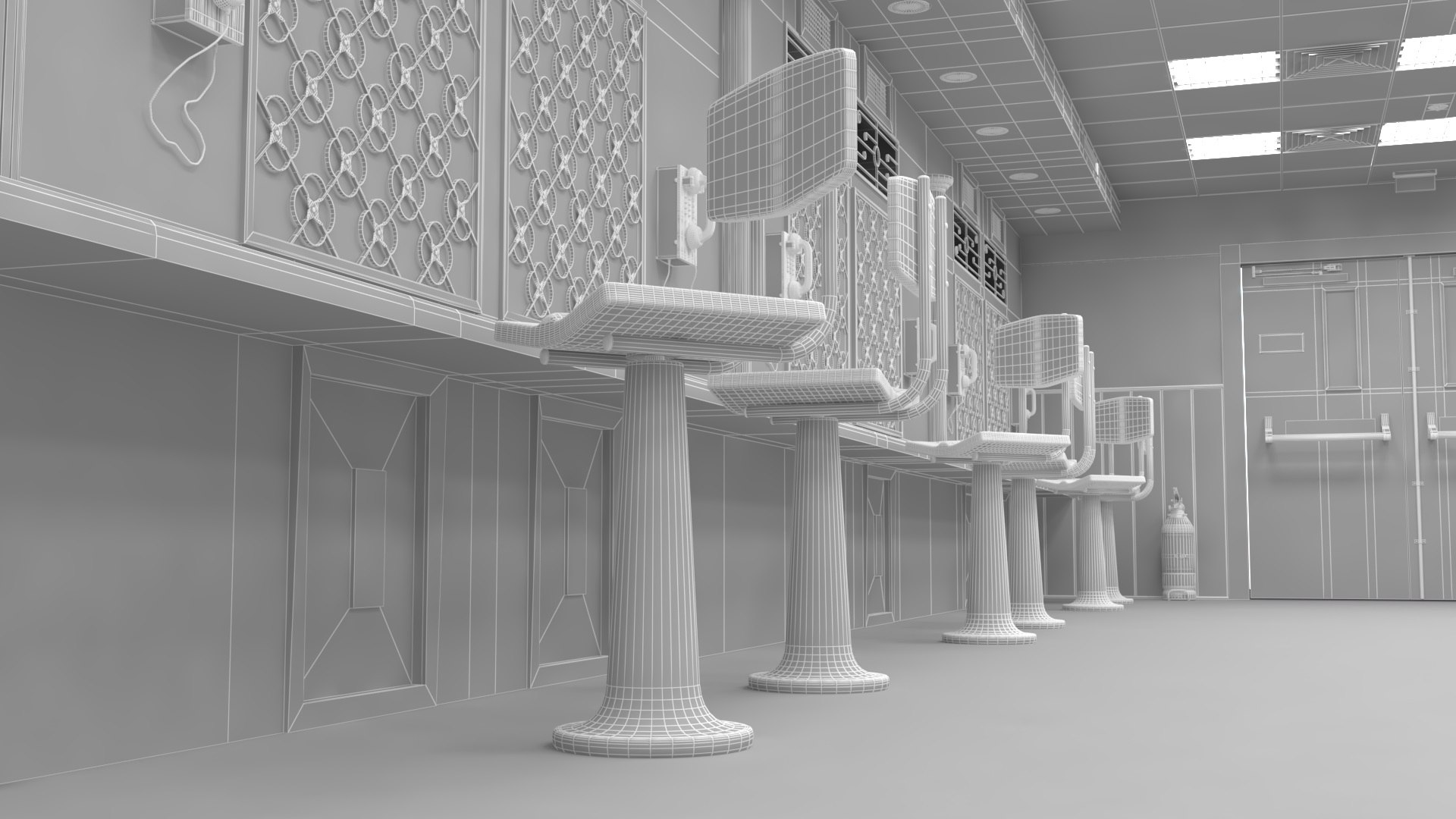 3D Model Prison Room Visit - TurboSquid 1564938