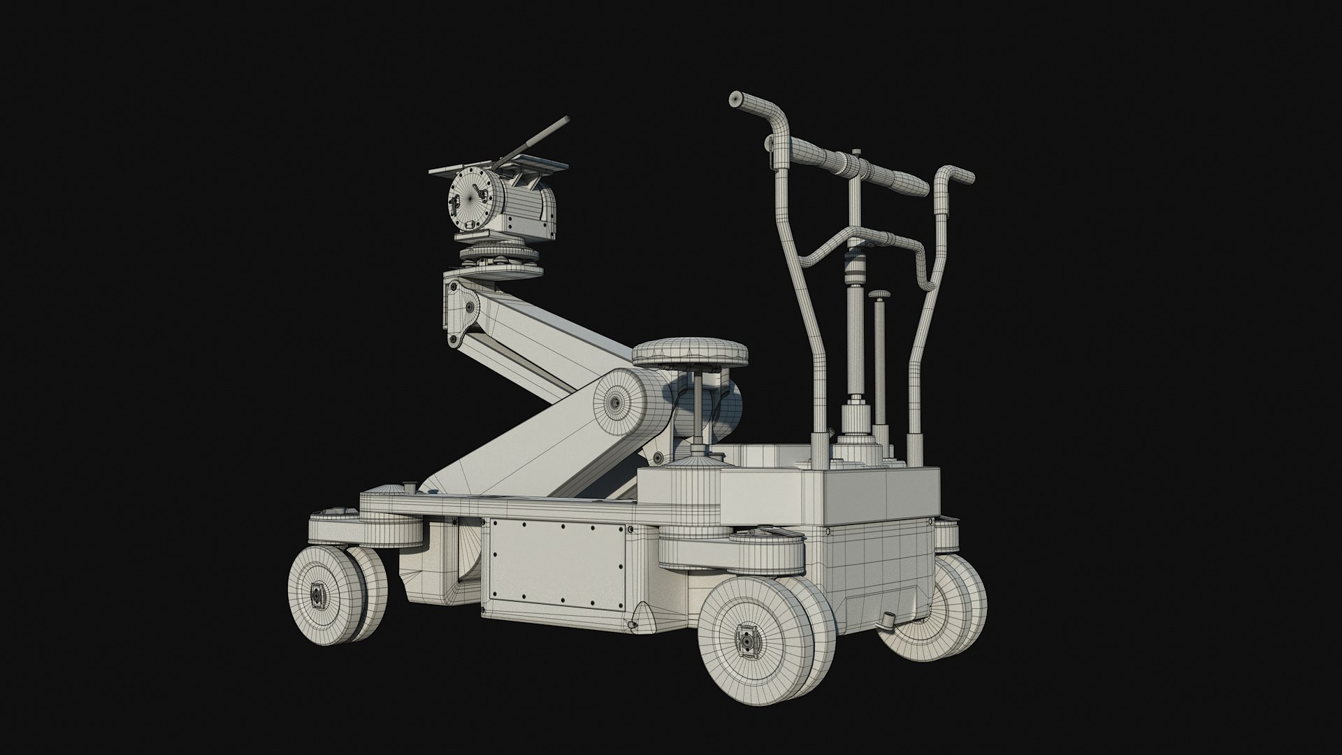 Chapman Camera Dolly PBR Lowpoly 3D Model - TurboSquid 2342753