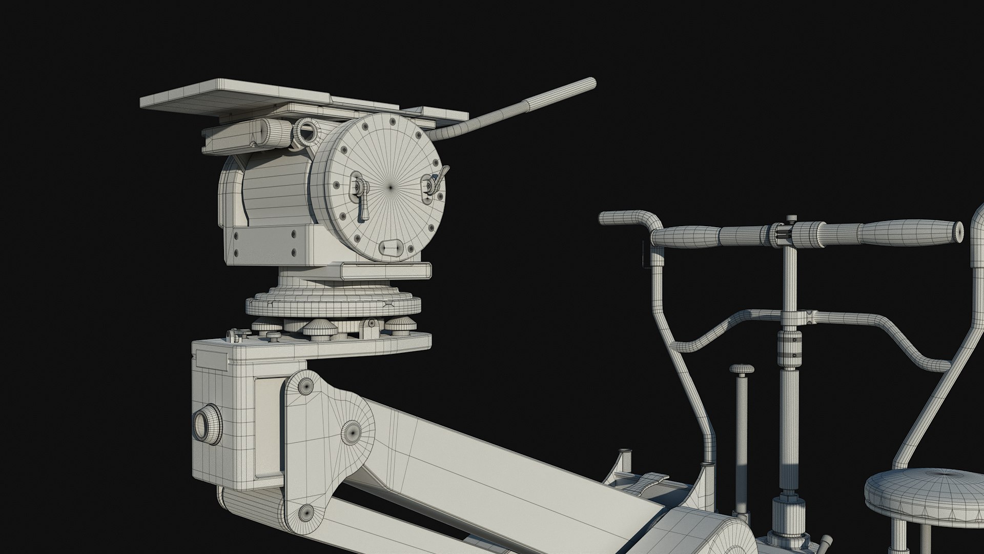 Chapman Camera Dolly PBR Lowpoly 3D Model - TurboSquid 2342753