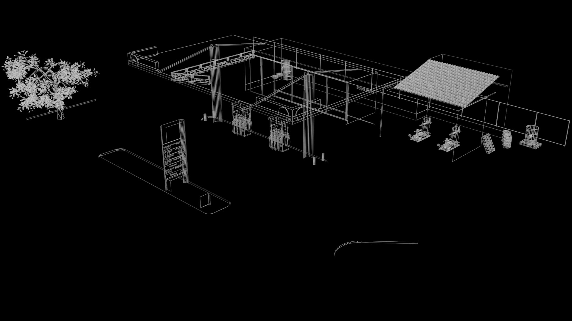 Shell Gas Station Model - TurboSquid 1545877