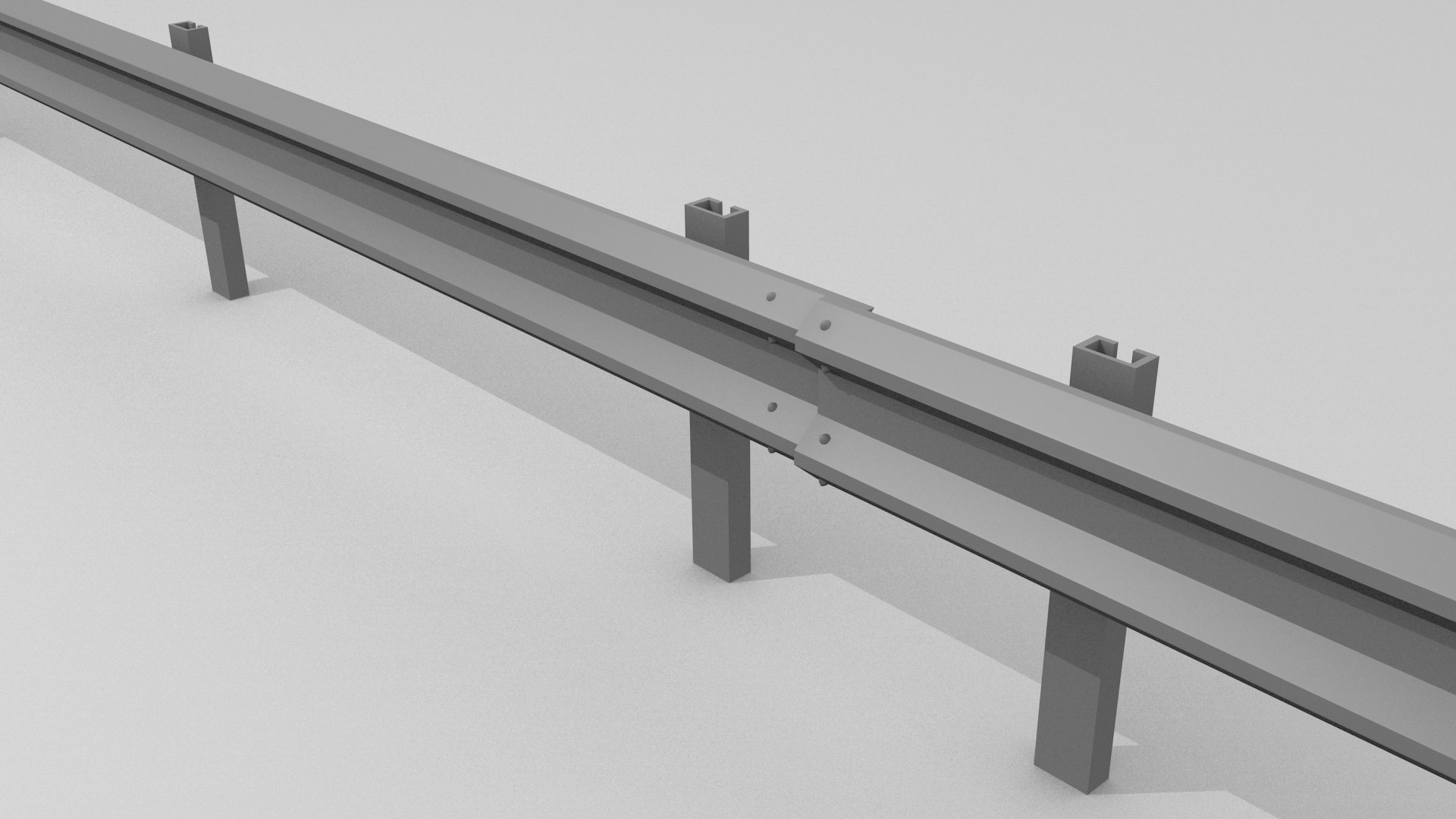 3d Model Traffic Railing