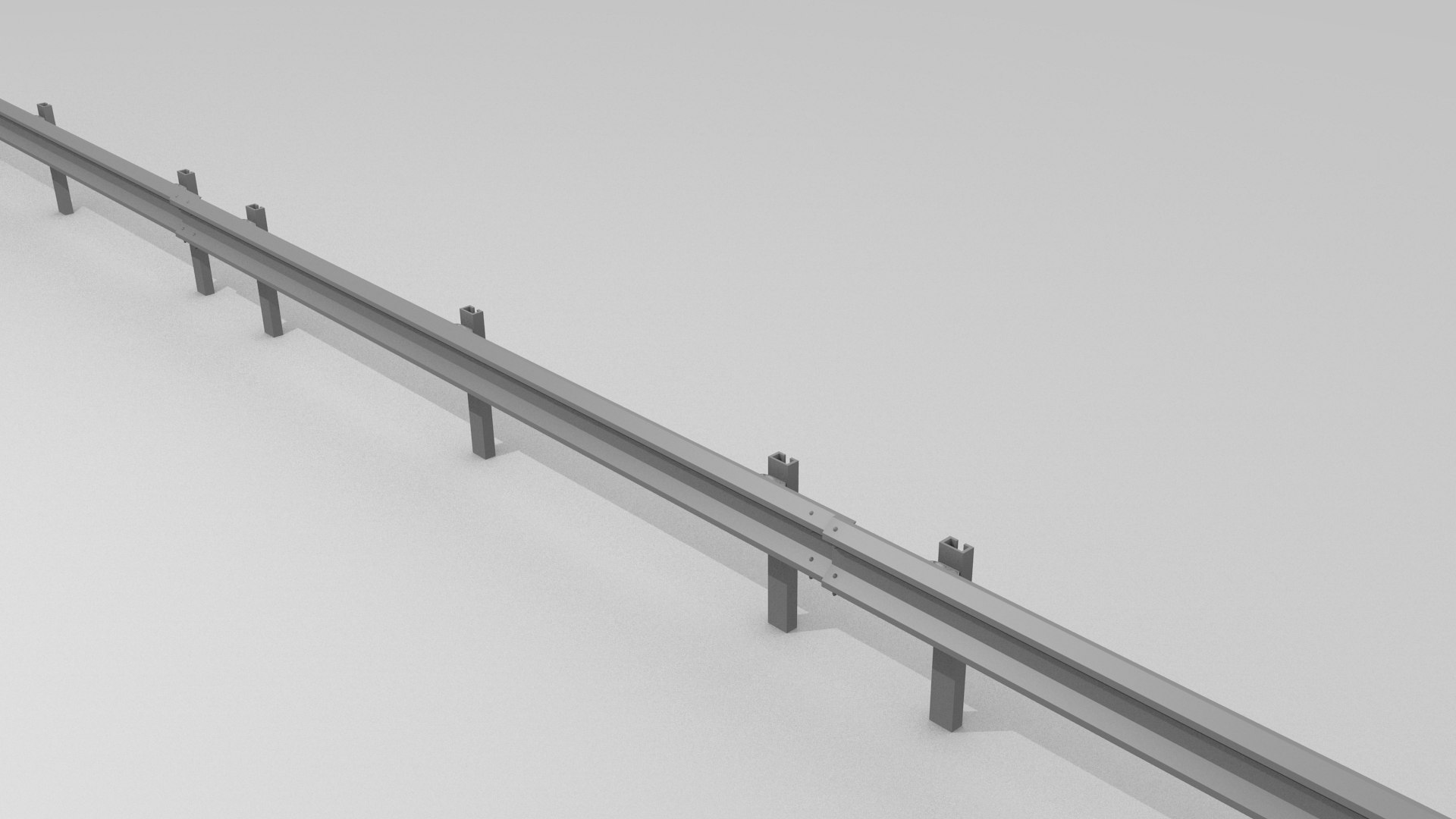3d Model Traffic Railing