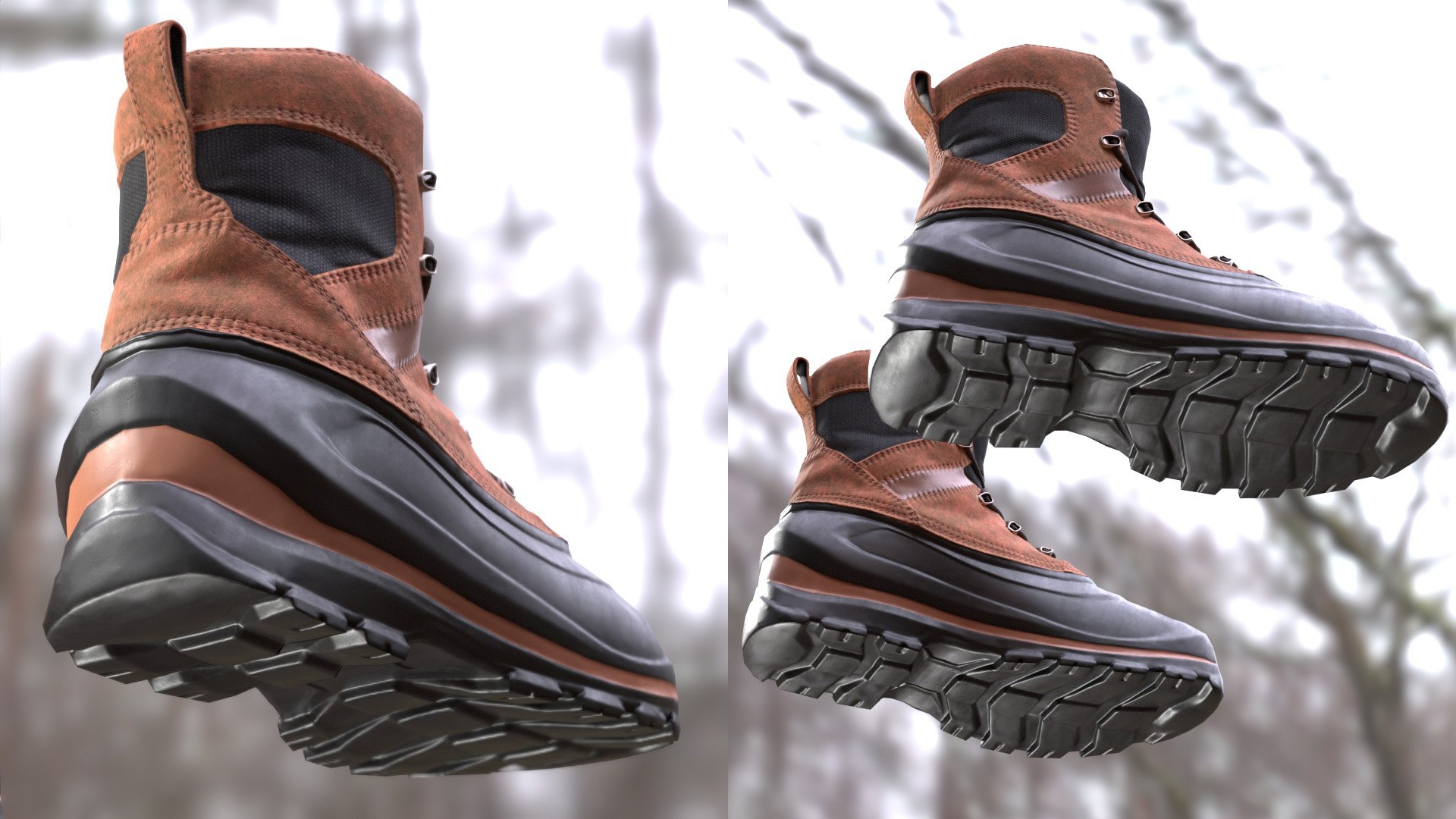 Boots 12 - All MH Bodies And UE5 Skeletons - Rigged 3D Model ...