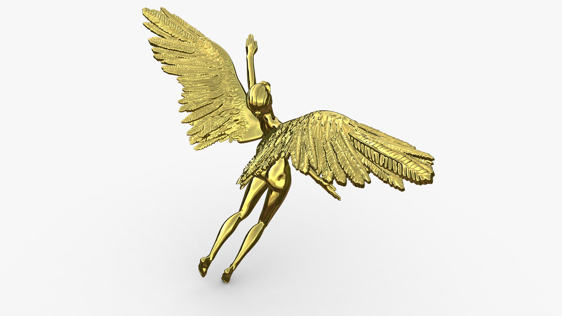 3D Angel Woman. Female Model Model - TurboSquid 1736806