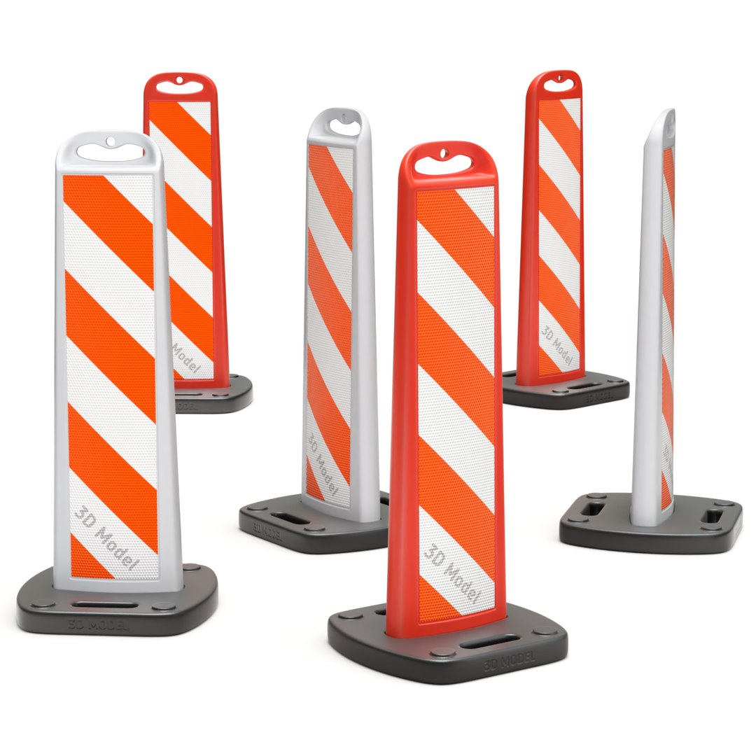 3D Channelizer Panel Vertical Model - TurboSquid 1448881