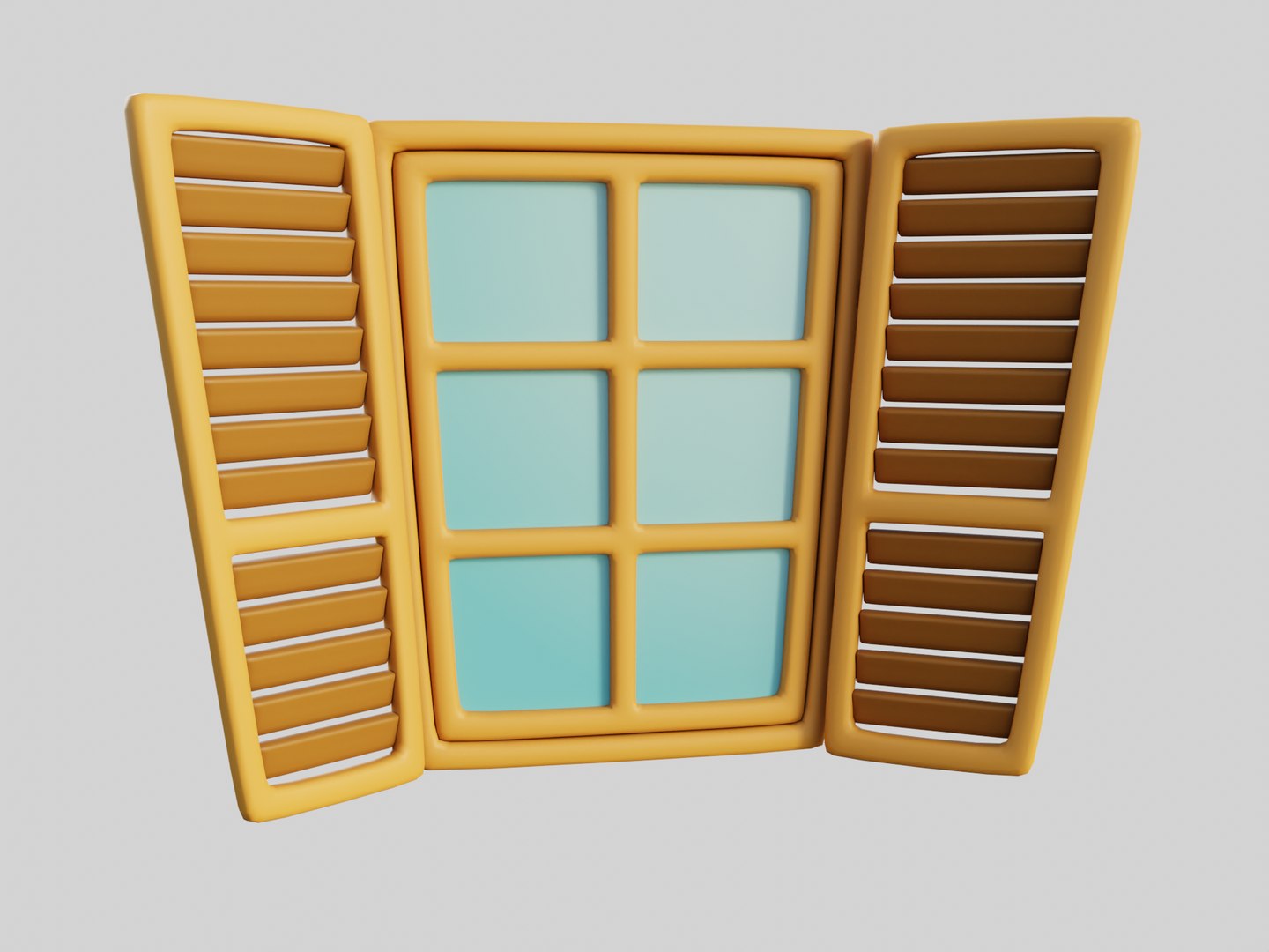 Cartoon Window 18b 3D Model - TurboSquid 1903167