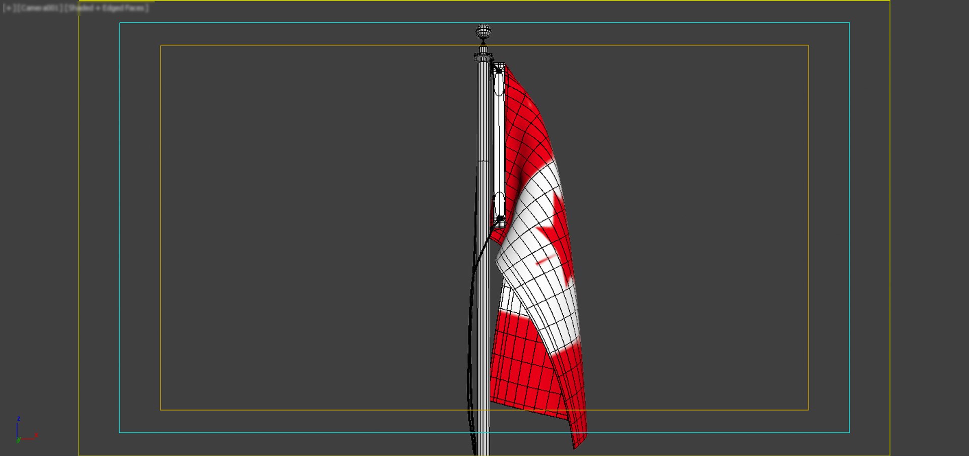 Flag Pole 3D - TurboSquid 1357012
