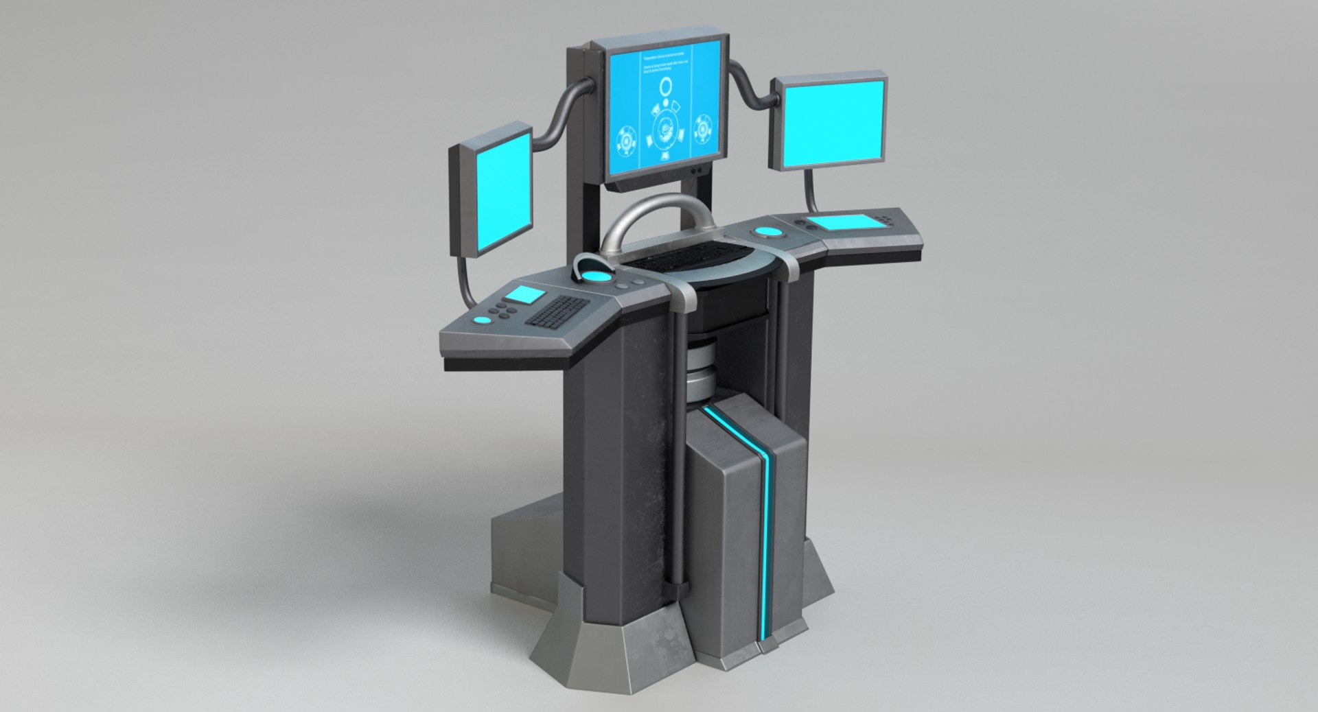 Sci-fi Control Panel 3ds