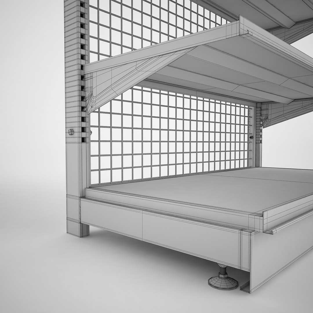 3d model of supermarket shelf super