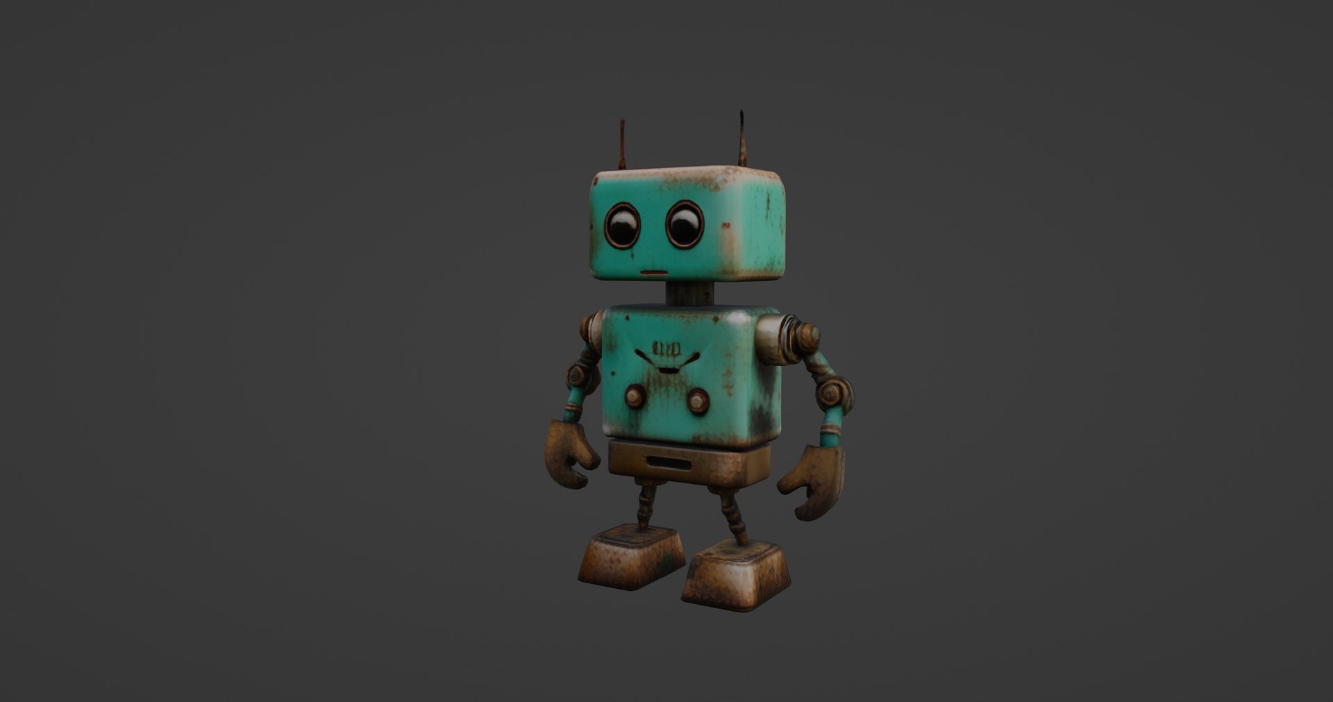 3D Model Retro Futuristic Robot 3D Model - TurboSquid 2336261