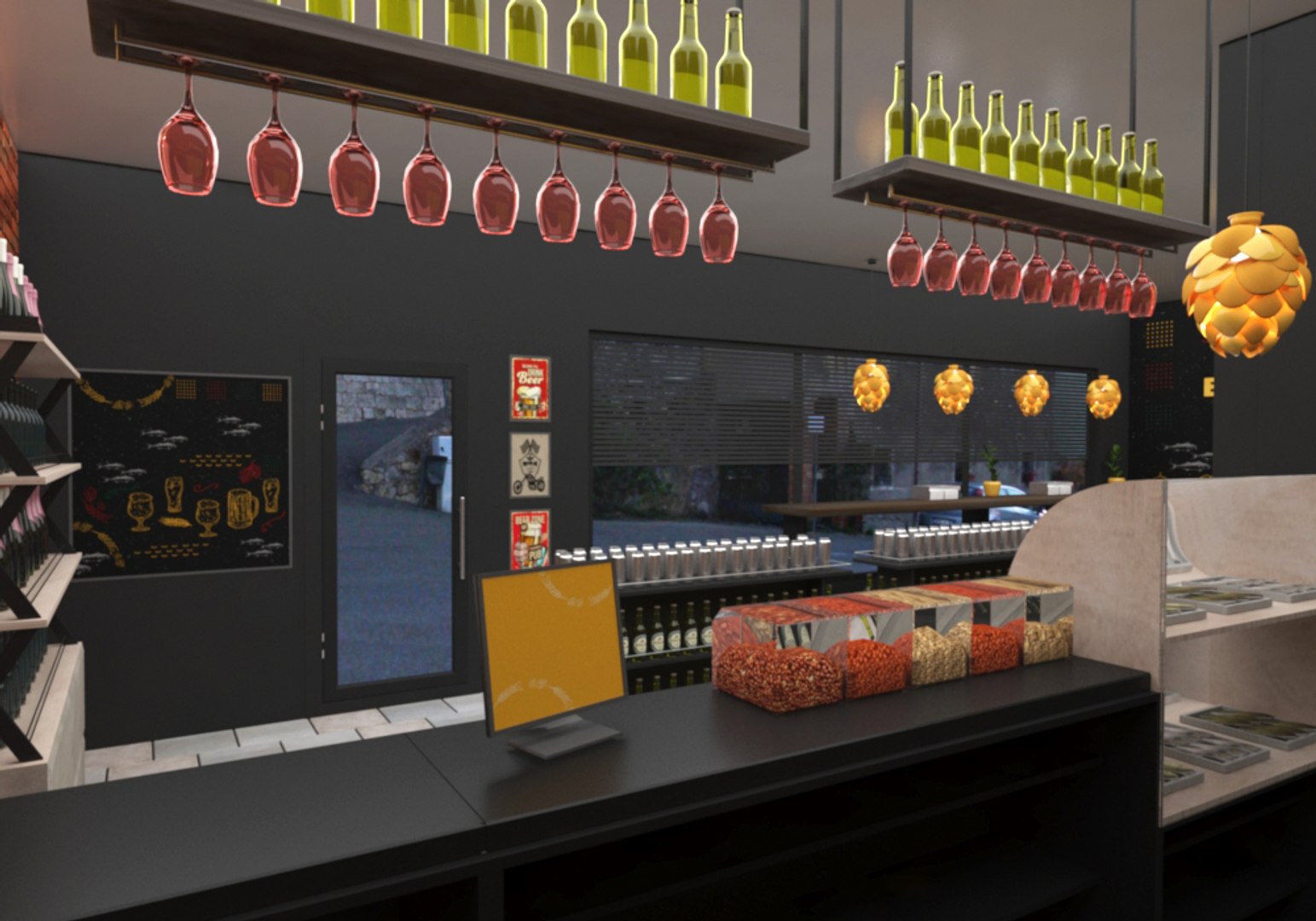 Beer Shop Interior 3D - TurboSquid 1508706