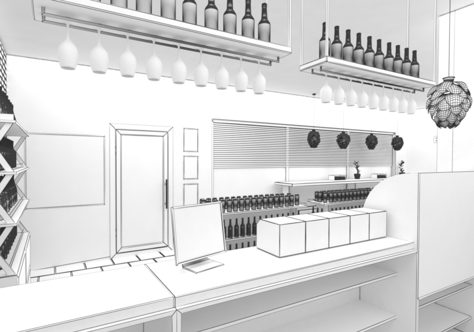 Beer Shop Interior 3D - TurboSquid 1508706