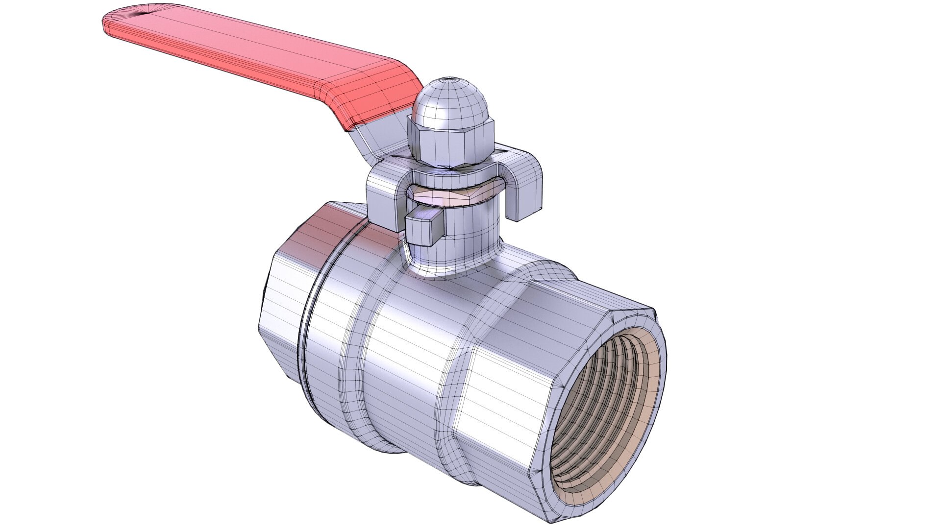 3D Model Gas Ball Valve 78 - TurboSquid 2310197