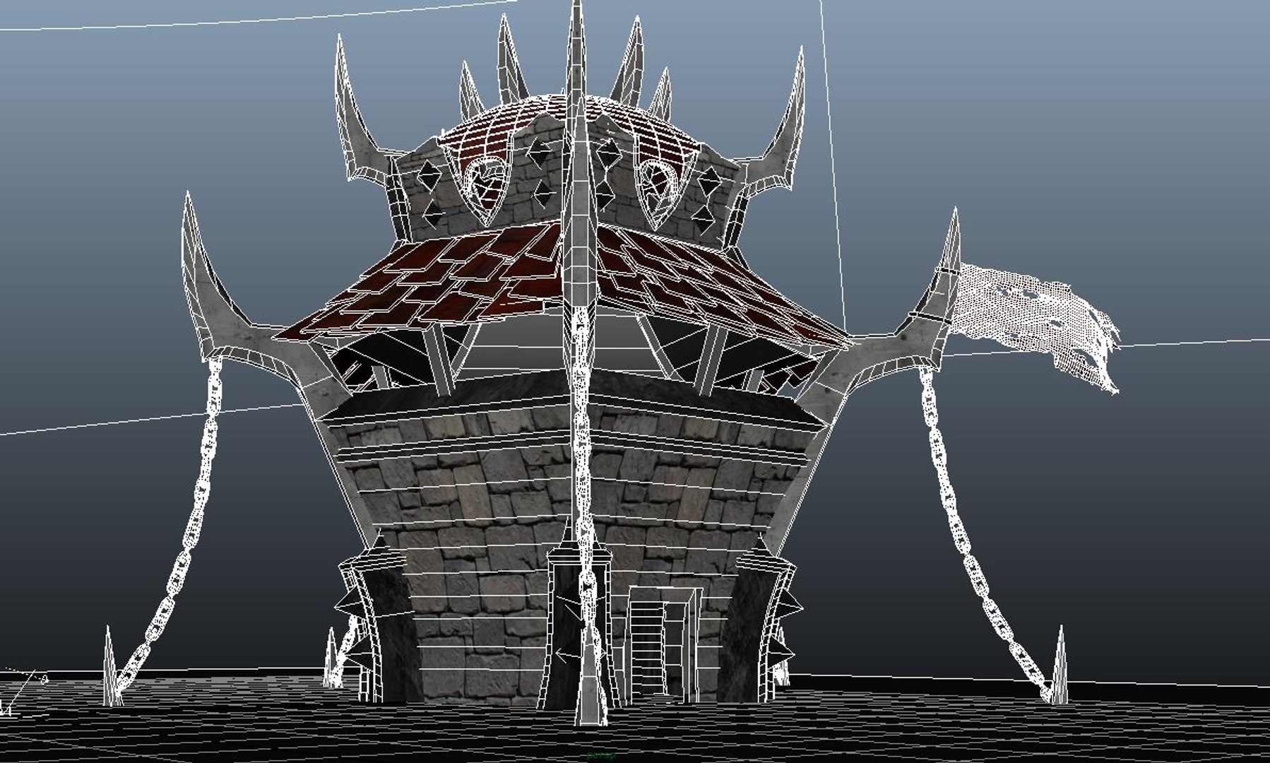 3d orc building model