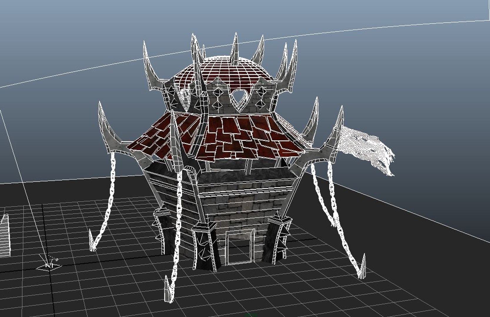 3d orc building model