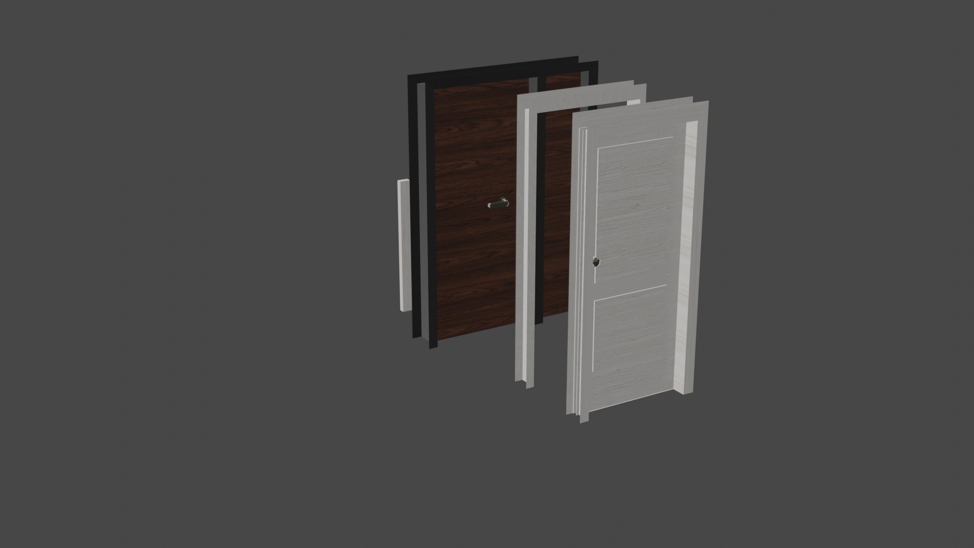 3D low poly door components - TurboSquid 2124025