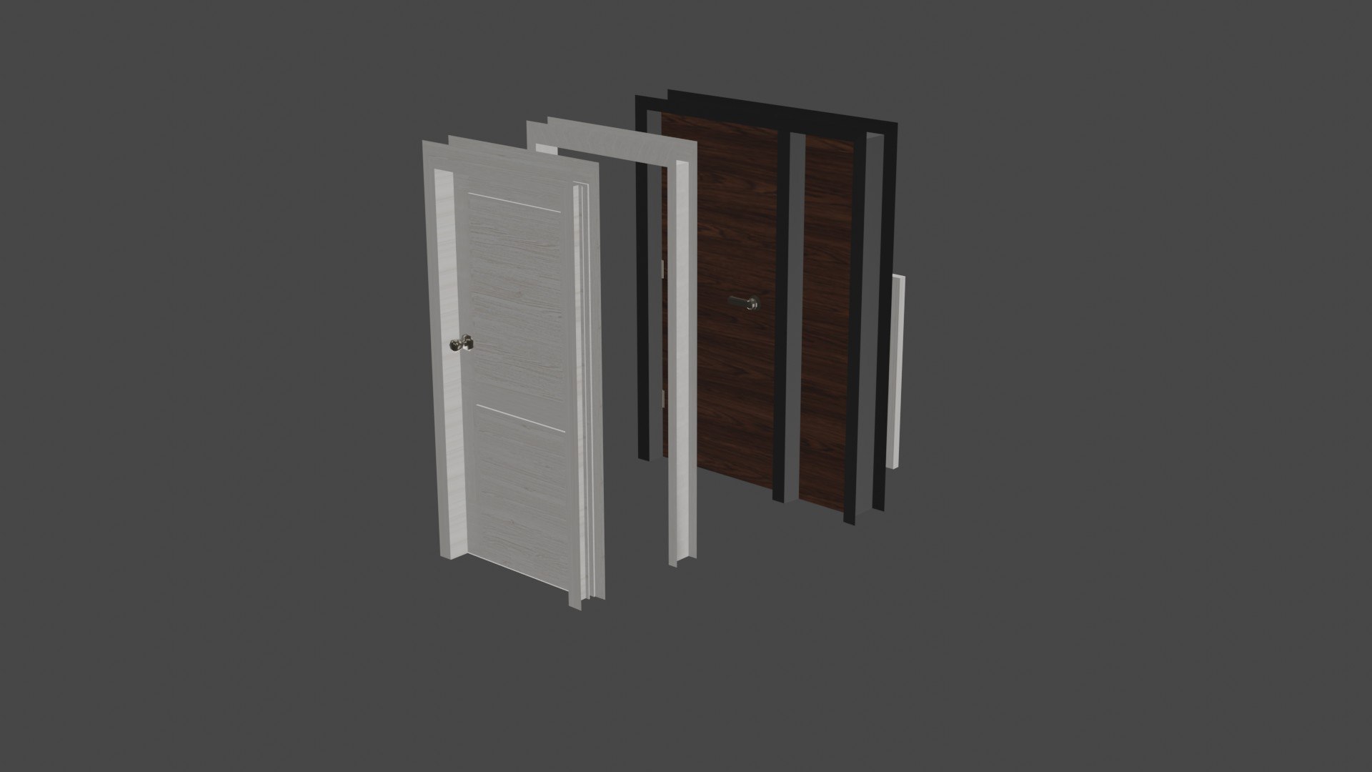 3D low poly door components - TurboSquid 2124025