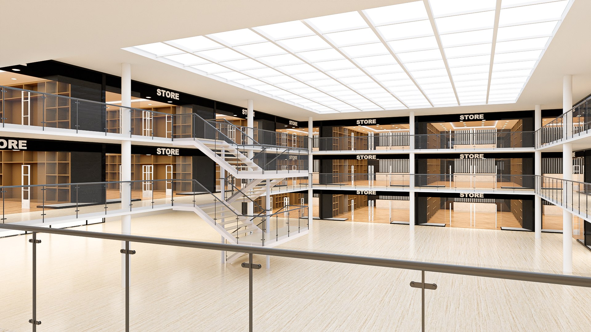 3D Mall Interiors Collection Model - TurboSquid 2134454