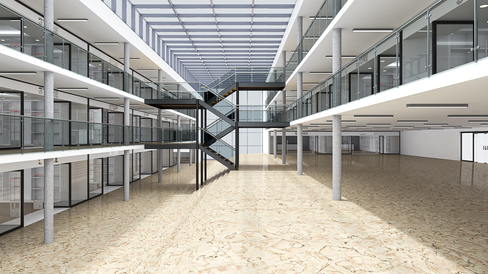 3D Mall Interiors Collection Model - TurboSquid 2134454