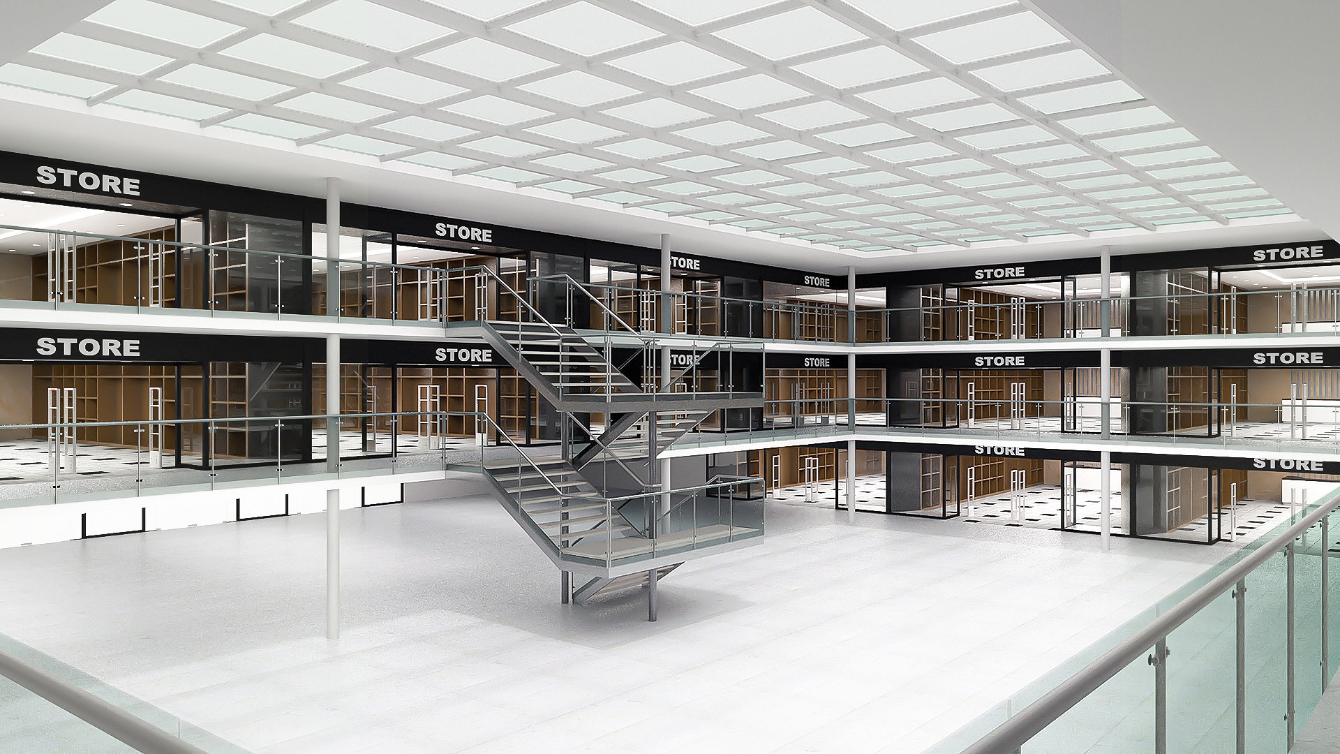 3D Mall Interiors Collection Model - TurboSquid 2134454