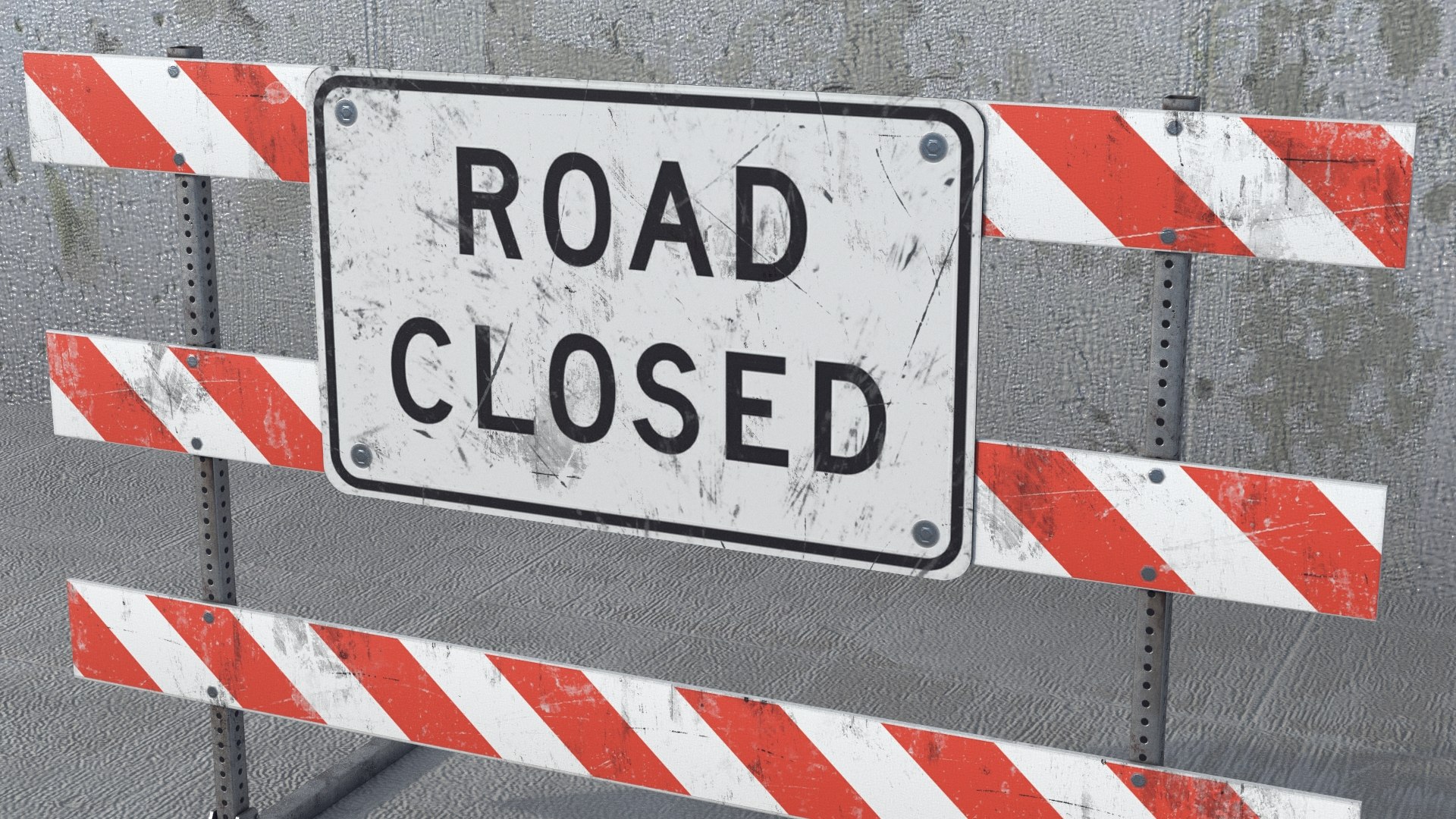 3D Model Construction Work Sign HD - TurboSquid 1841311