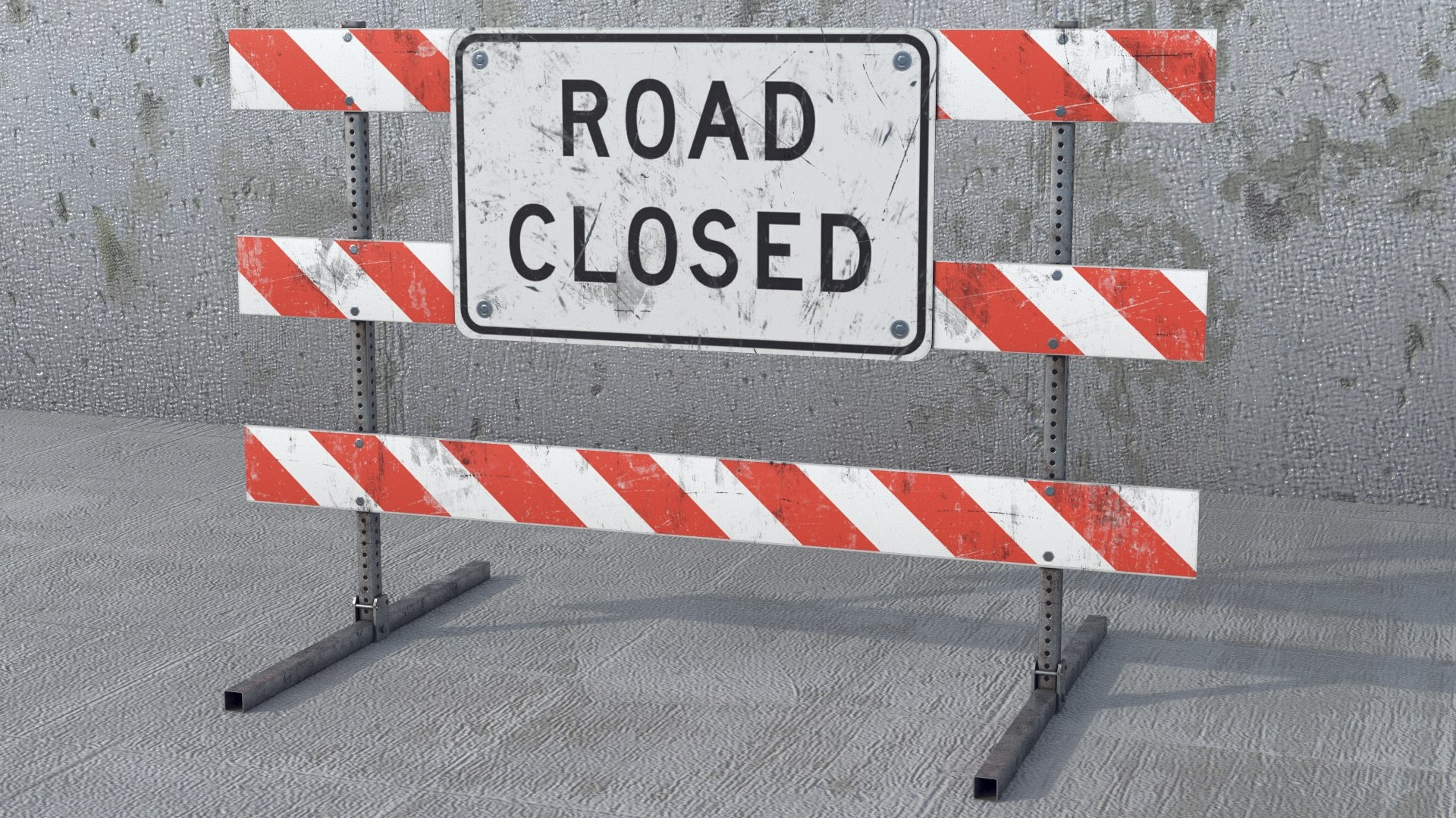 3D Model Construction Work Sign HD - TurboSquid 1841311