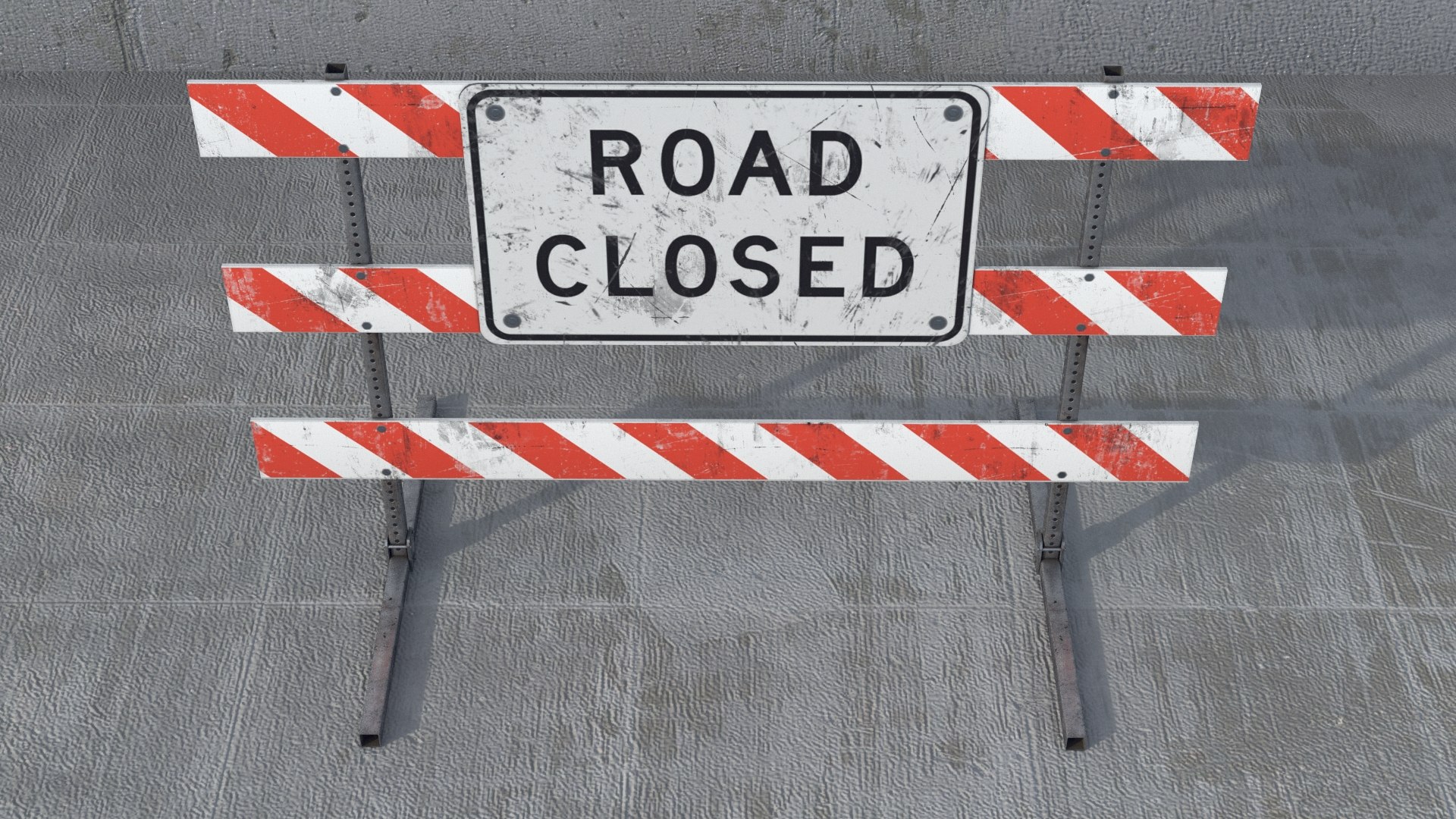 3D Model Construction Work Sign HD - TurboSquid 1841311