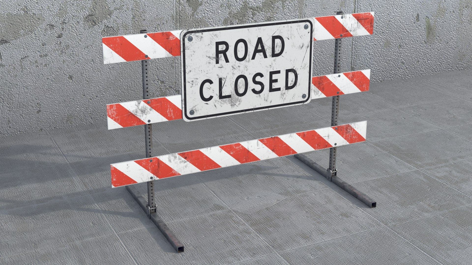 3D Model Construction Work Sign HD - TurboSquid 1841311