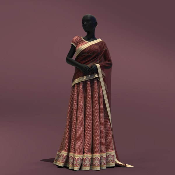 3D Saree Models | TurboSquid