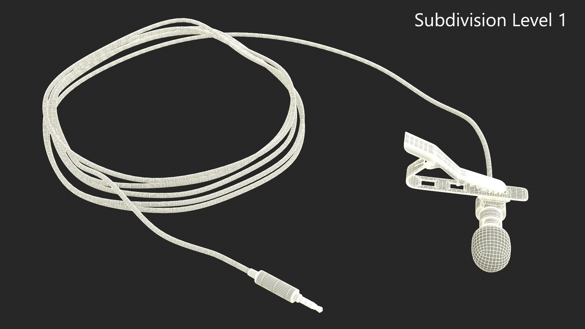 3D Wired Lavalier Microphone - TurboSquid 2160911