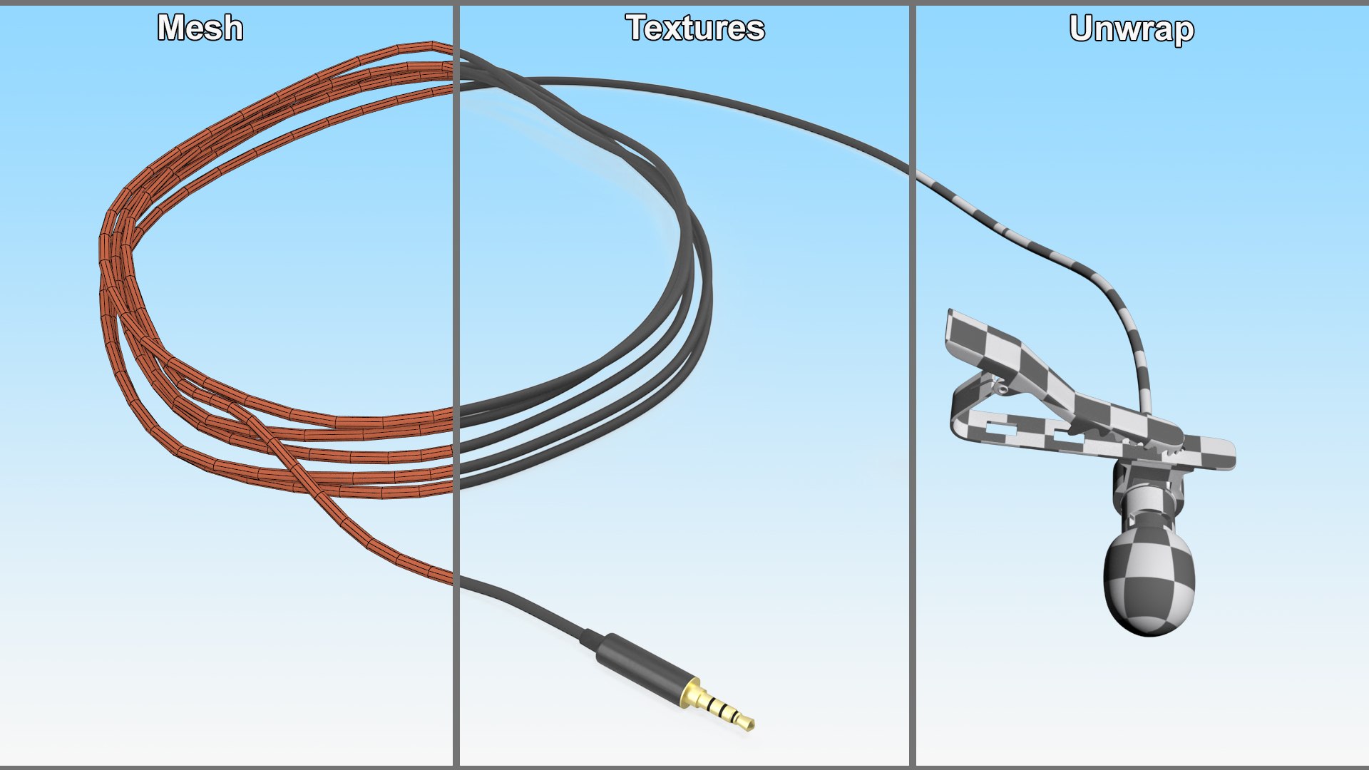 3D Wired Lavalier Microphone - TurboSquid 2160911