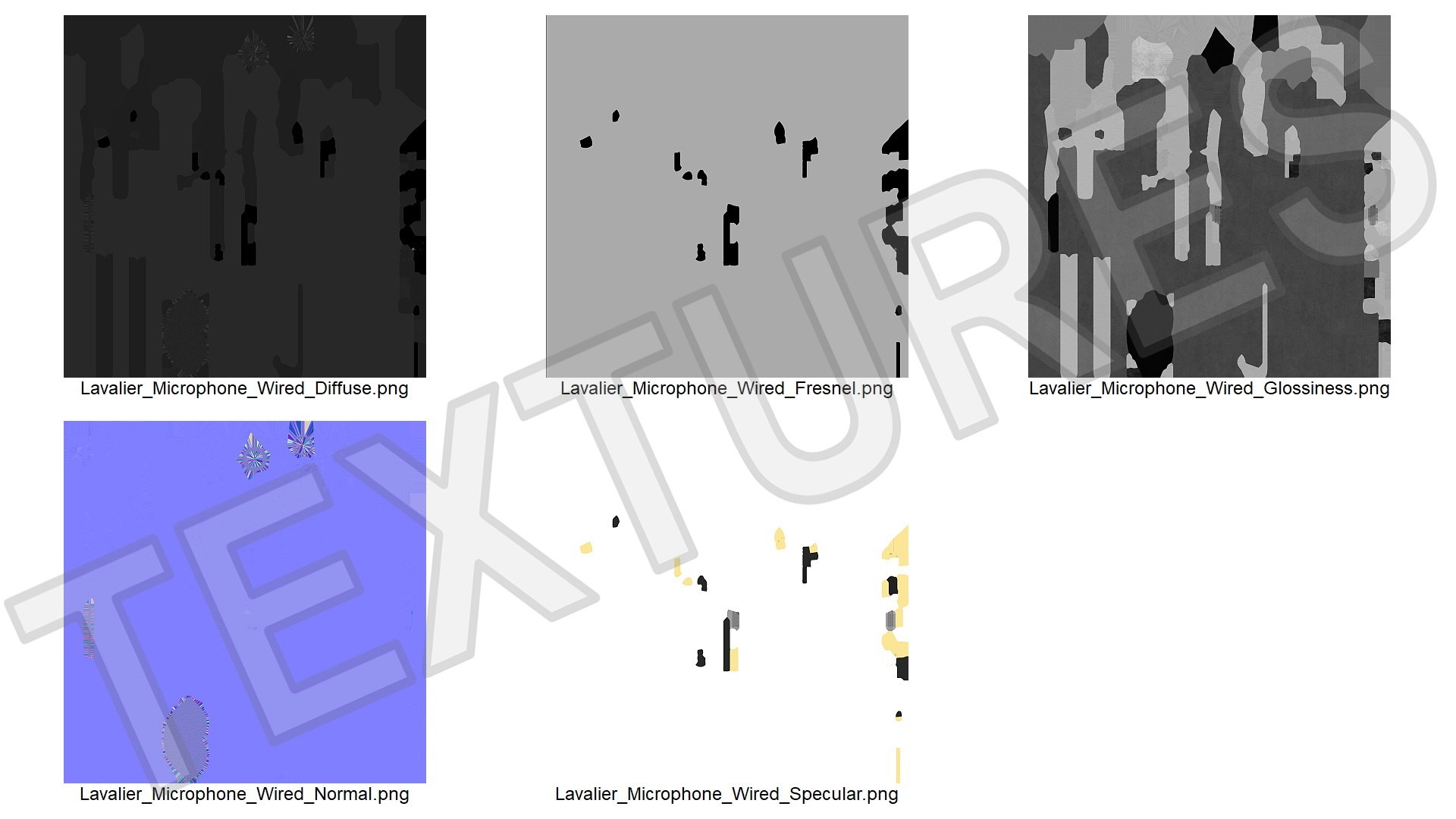 3D Wired Lavalier Microphone - TurboSquid 2160911