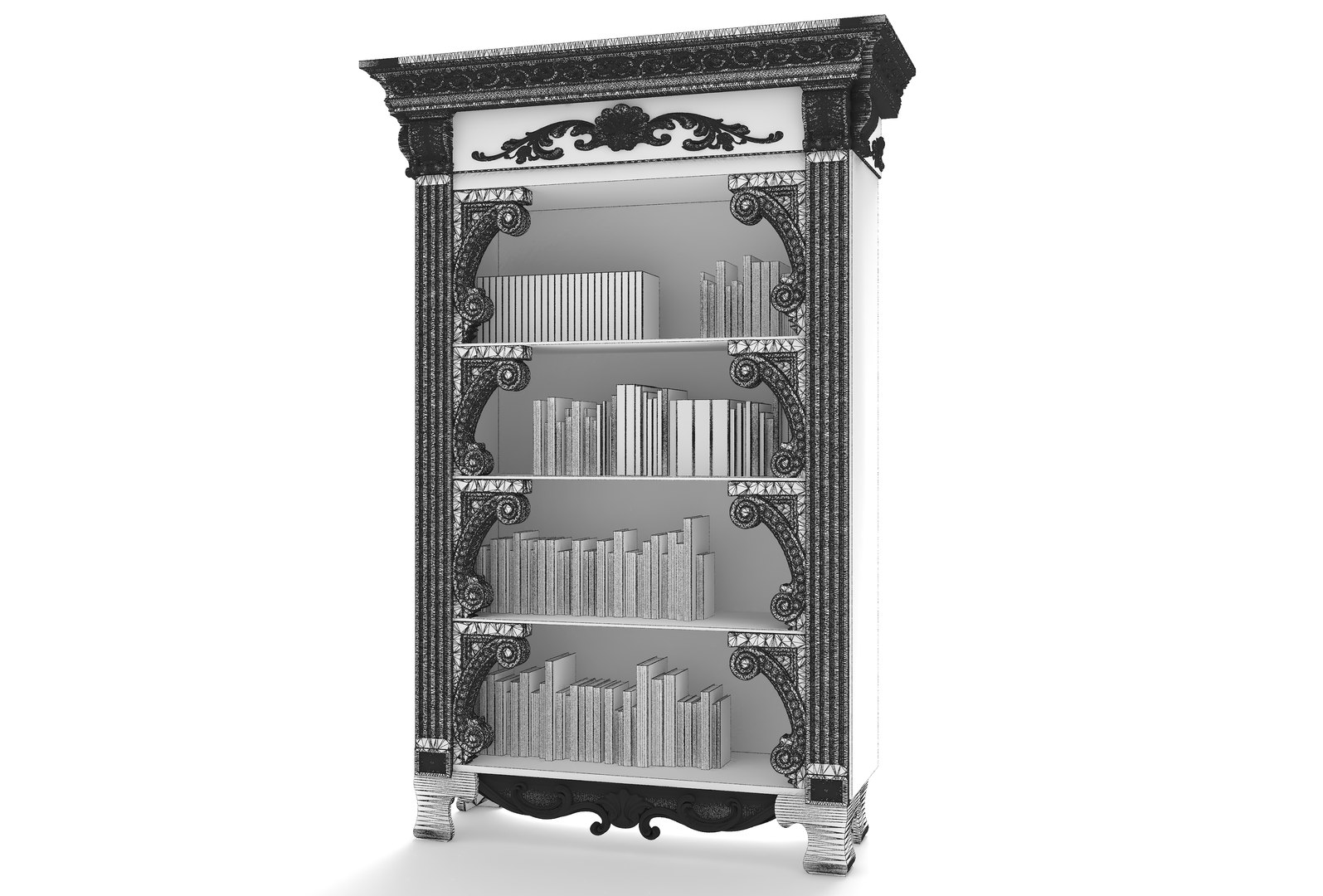 Bookcase 3D model - TurboSquid 1799427
