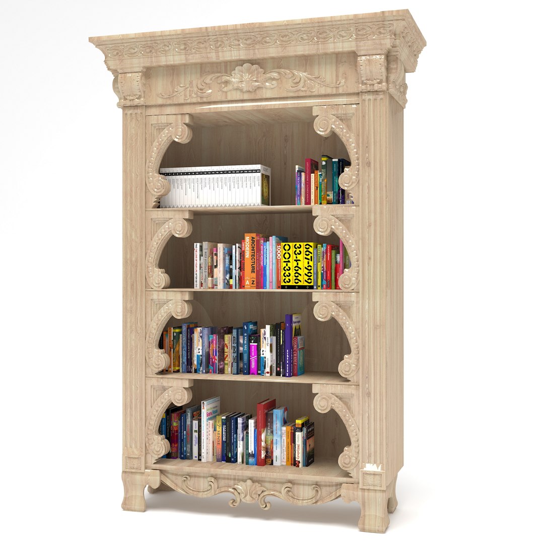 Bookcase 3D model - TurboSquid 1799427