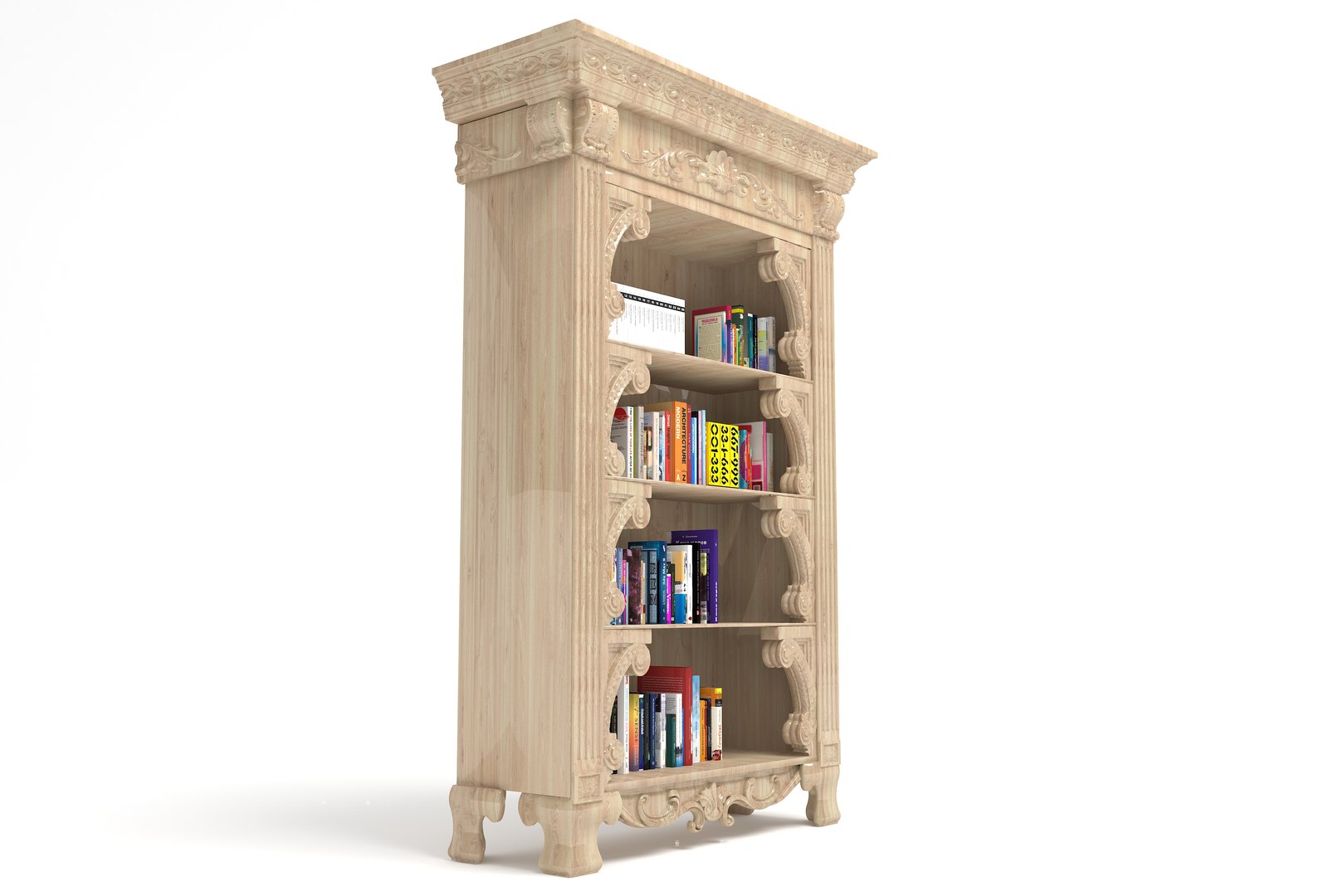 Bookcase 3D model - TurboSquid 1799427