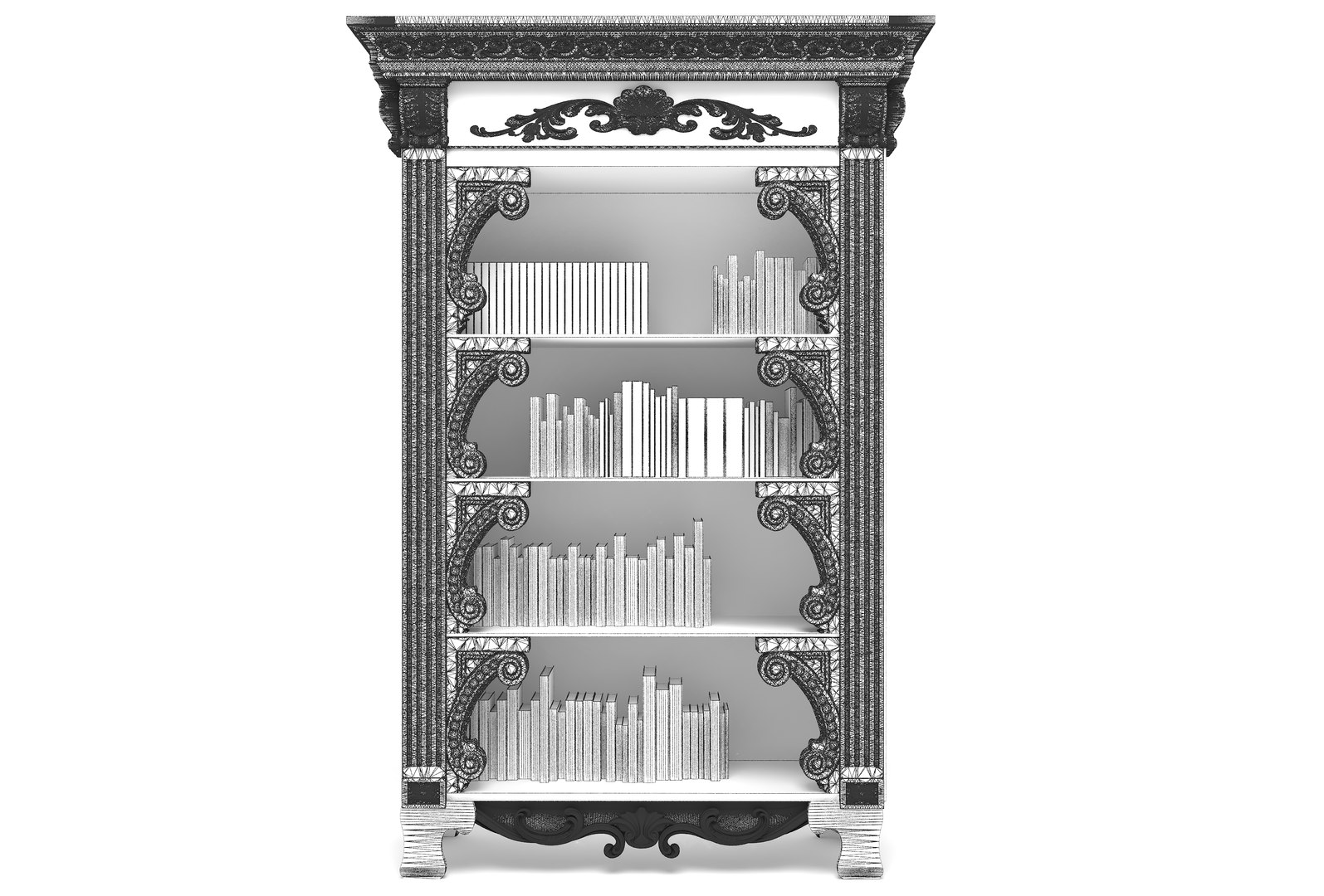 Bookcase 3D model - TurboSquid 1799427