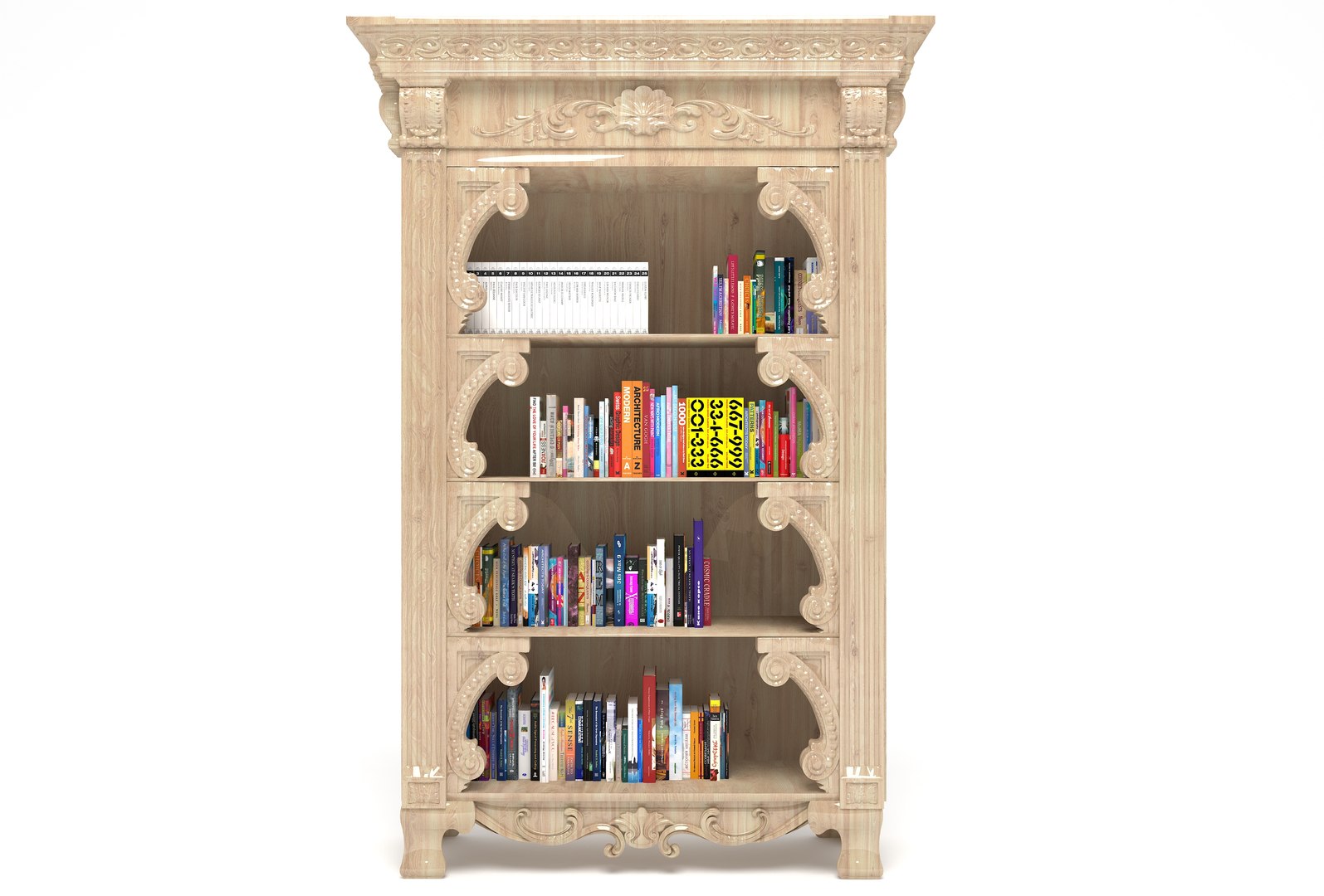 Bookcase 3D model - TurboSquid 1799427
