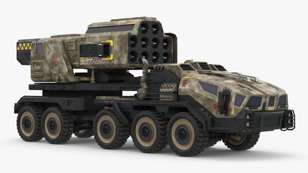 modelo 3d Camión lanzacohetes militar de ciencia ficción - TurboSquid ...