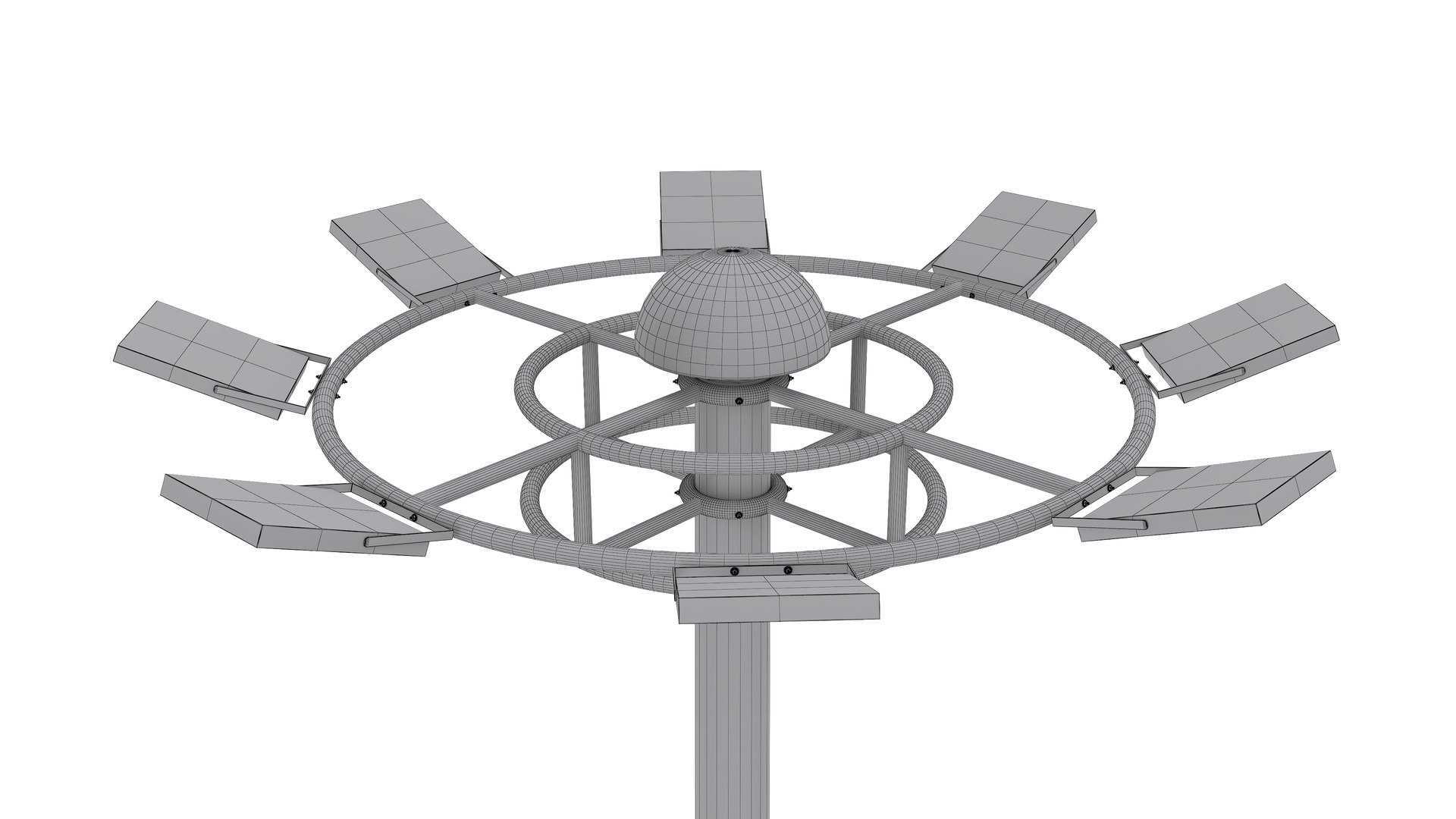 3D Airport Lighting Mast Model - TurboSquid 2239561