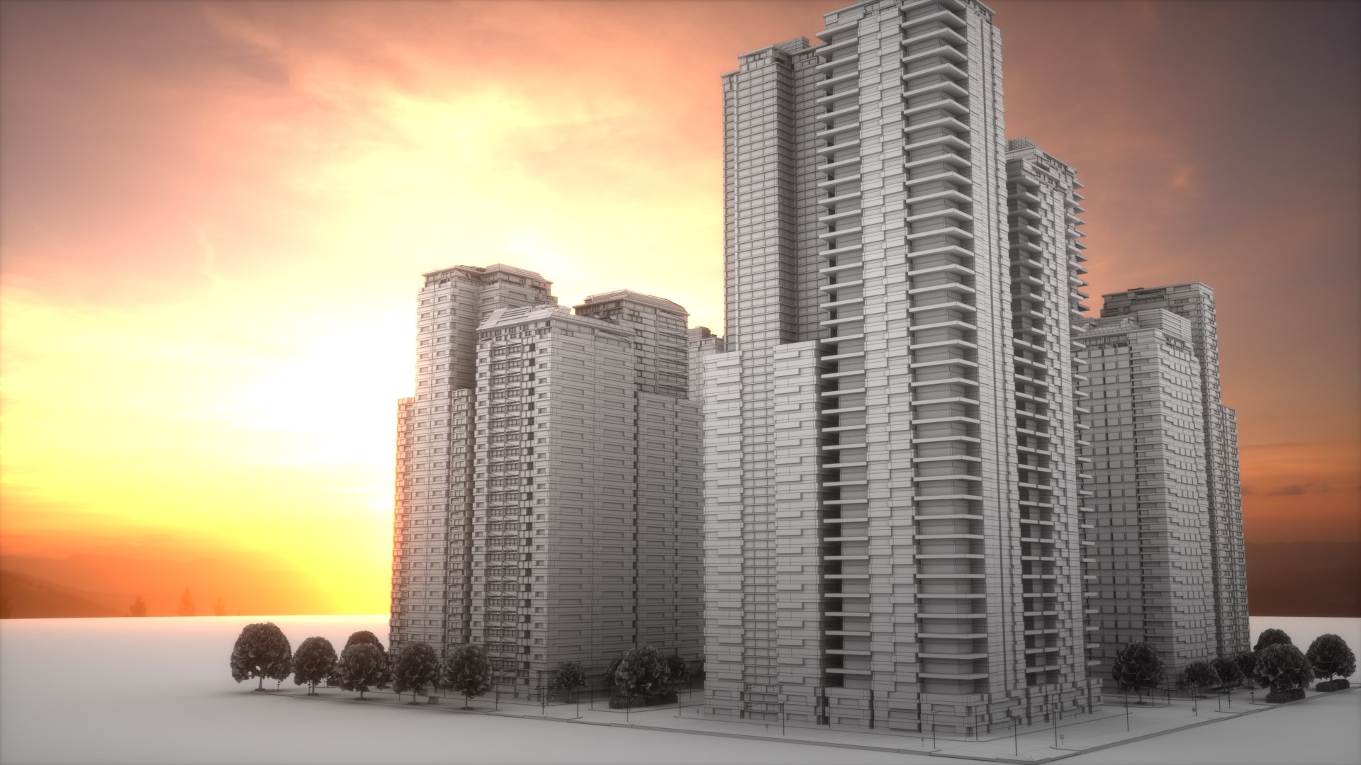 City Block Type A11 3D Model - TurboSquid 2091261