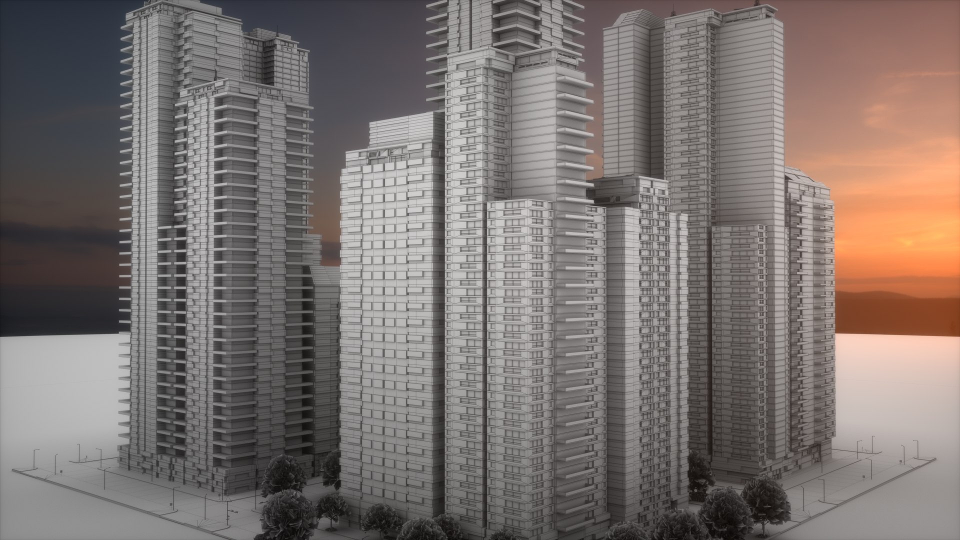 City Block Type A11 3D Model - TurboSquid 2091261