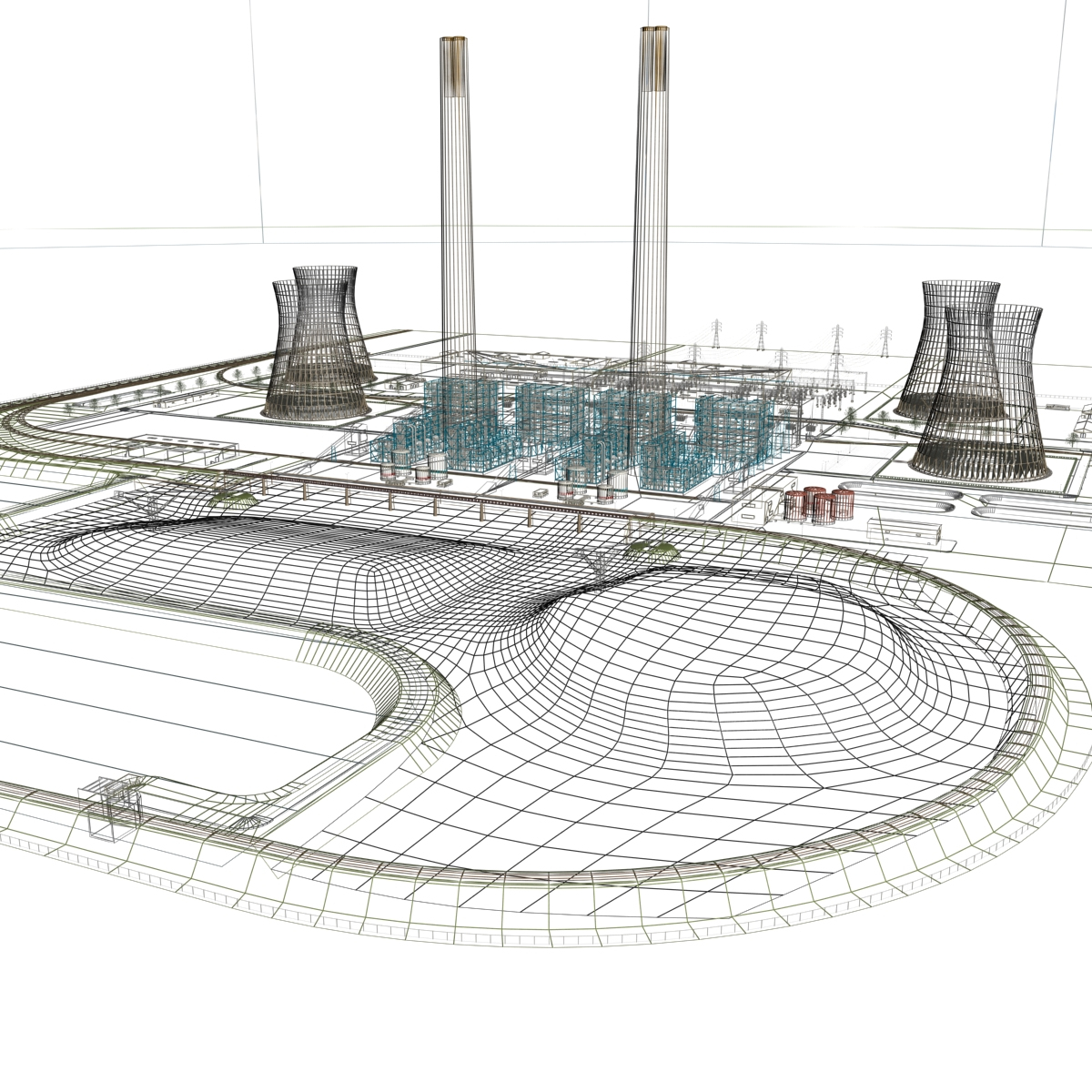 Coal Power Plant 3d Model coal-power-plant-3d-model