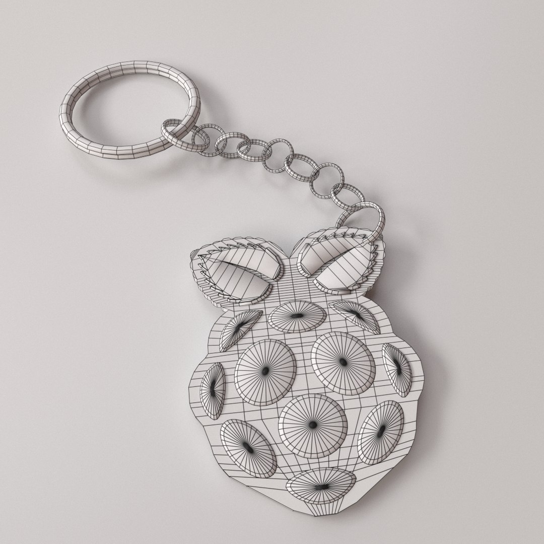 Raspberry Keychain 3D Model - TurboSquid 1765447