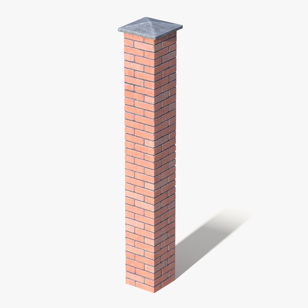 3D brick pillar column - TurboSquid 1368265